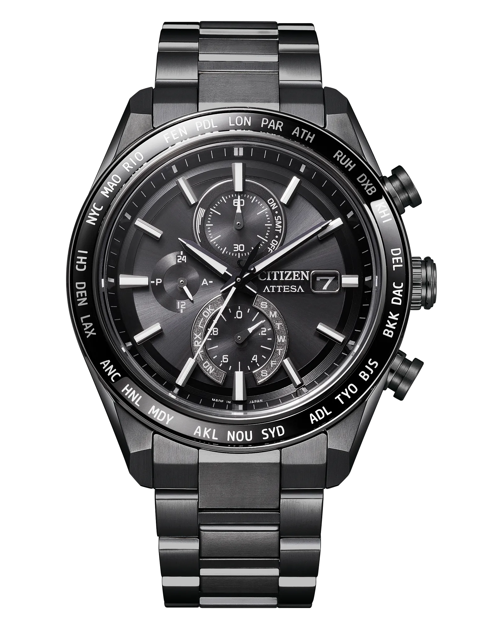 Citizen AT8294-59E Attesa Super Titanium Atomic Timekeeping Black ...